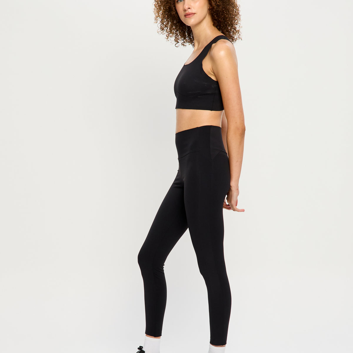 Sculpted Y Back Crop in Black | Modibodi – Modibodi UK