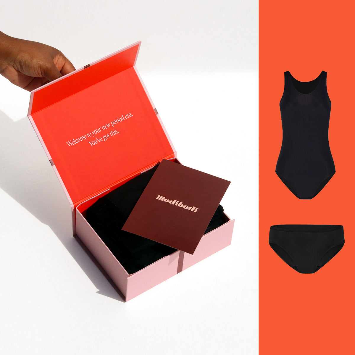 Period Teen Swimwear Bikini and One Piece Gift Pack - Light in Black ...