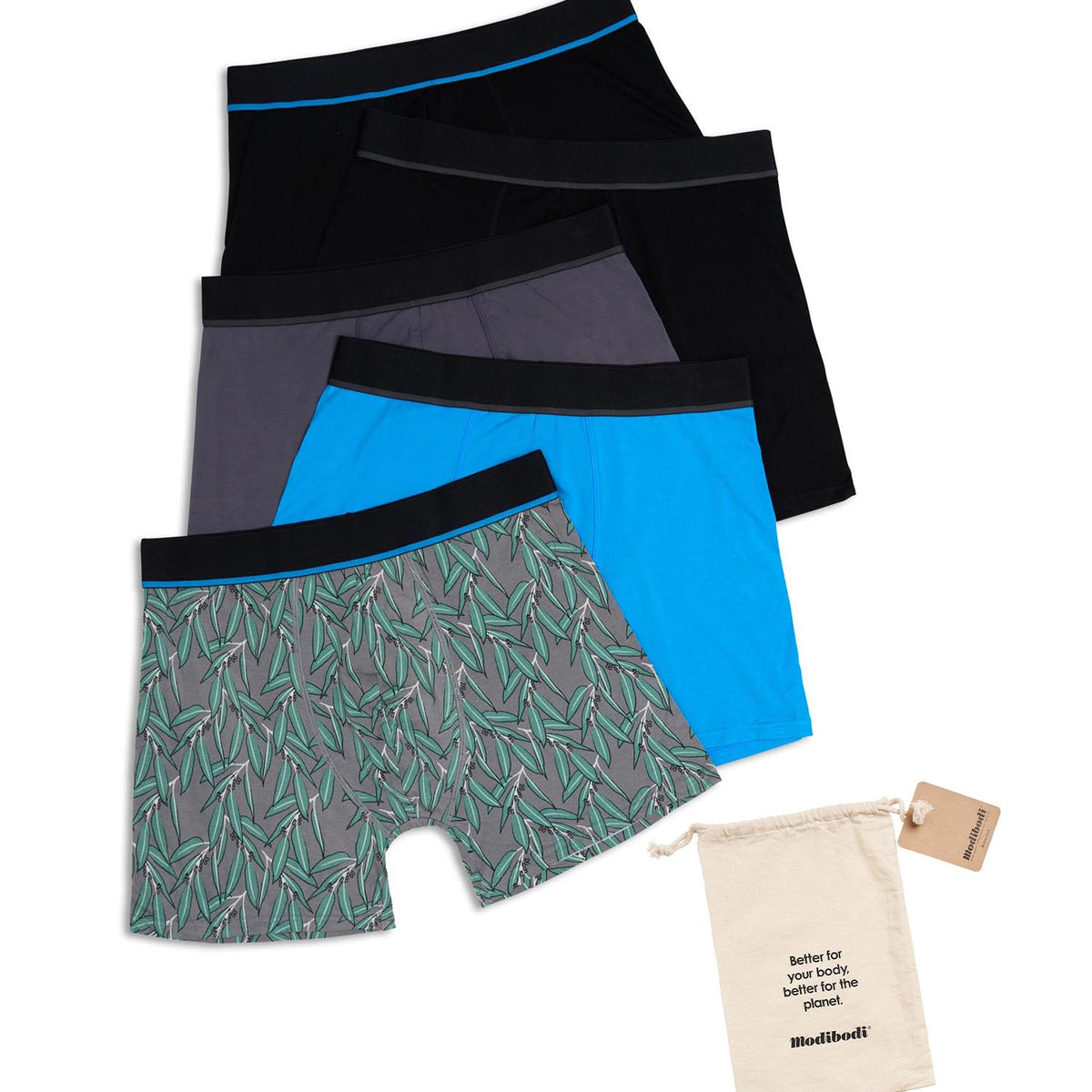 Mens Trunk Everyday Bundle Pack Leak Proof Underwear in Eucalyptus ...